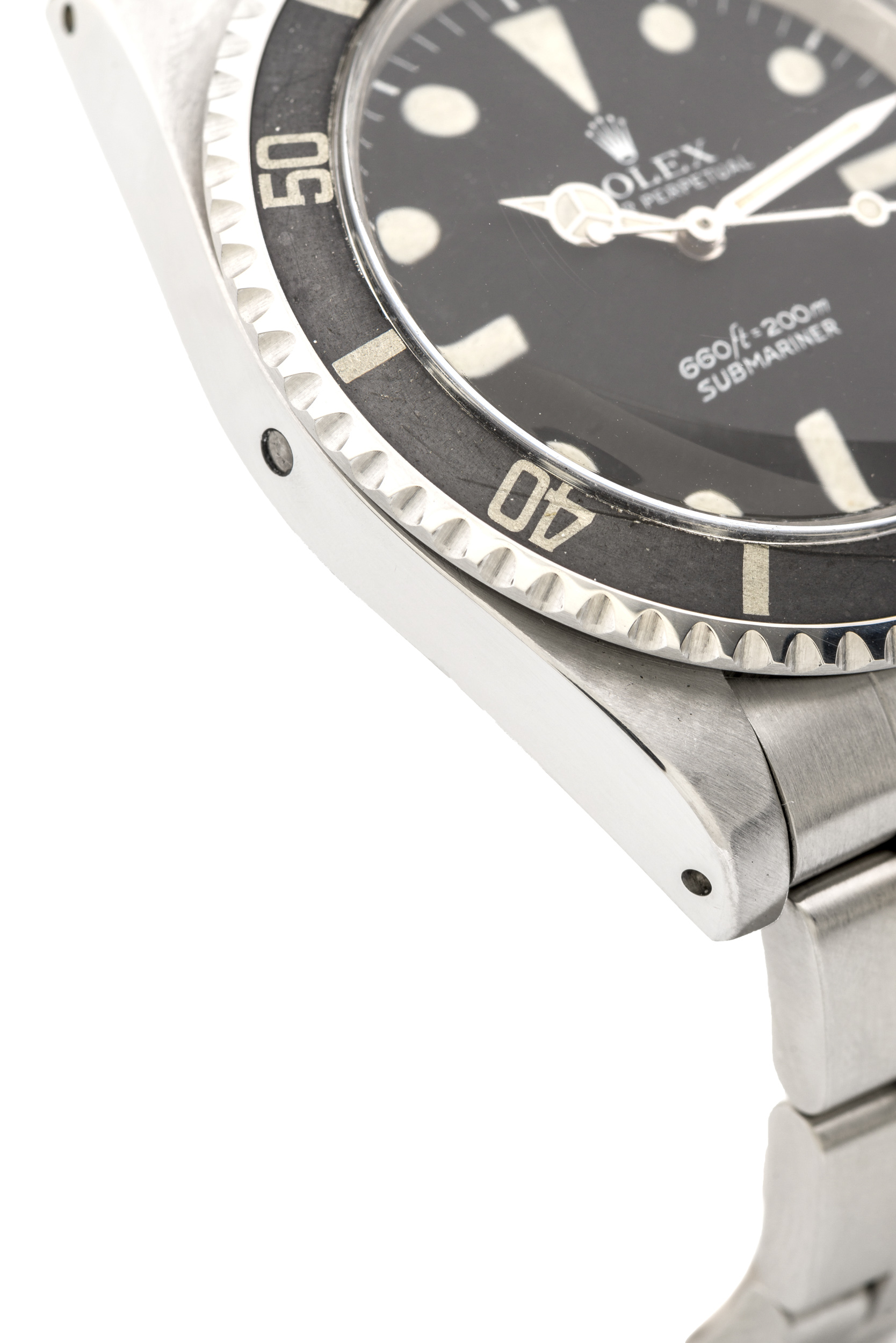 ROLEX SUBMARINER REF. 5514 MAXI DIAL Fine and very rare, center seconds ...