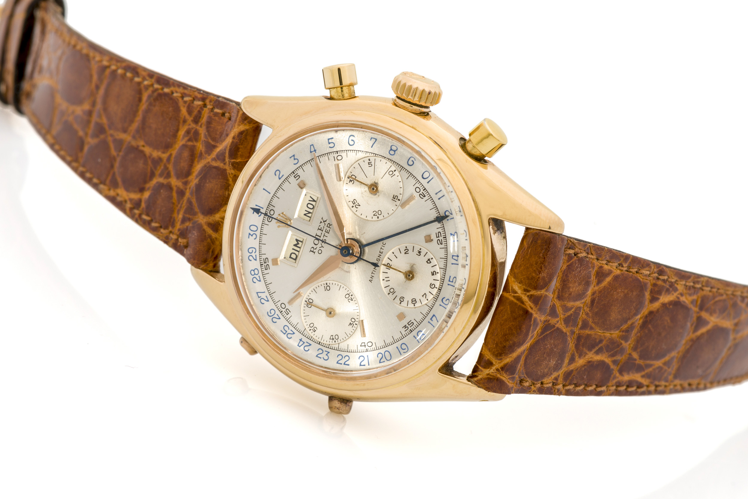 ROLEX, DATO-COMPAX, REF. 4767, PINK GOLD A fine and extremely rare ...