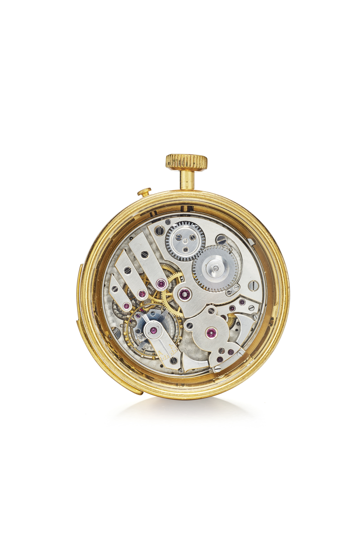 A. Lugrin & Cie – Lémania - Pocket-watch movement with patented minute ...