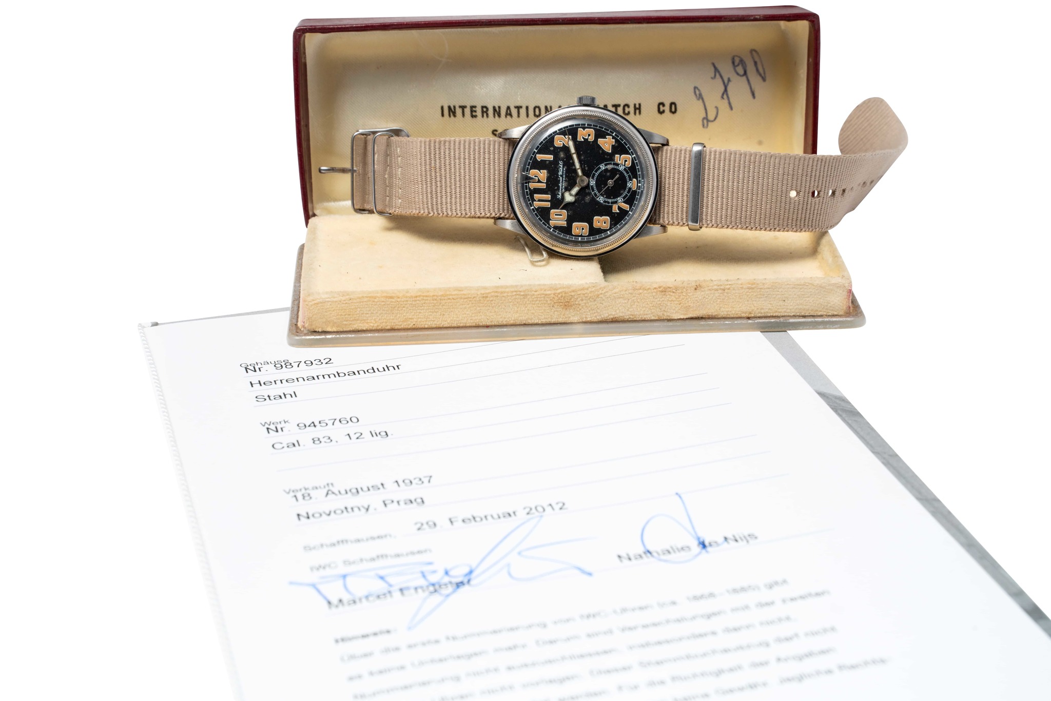 INTERNATIONAL WATCH & CO, MARK IX, PILOT WRISTWATCH, STEEL | Important ...