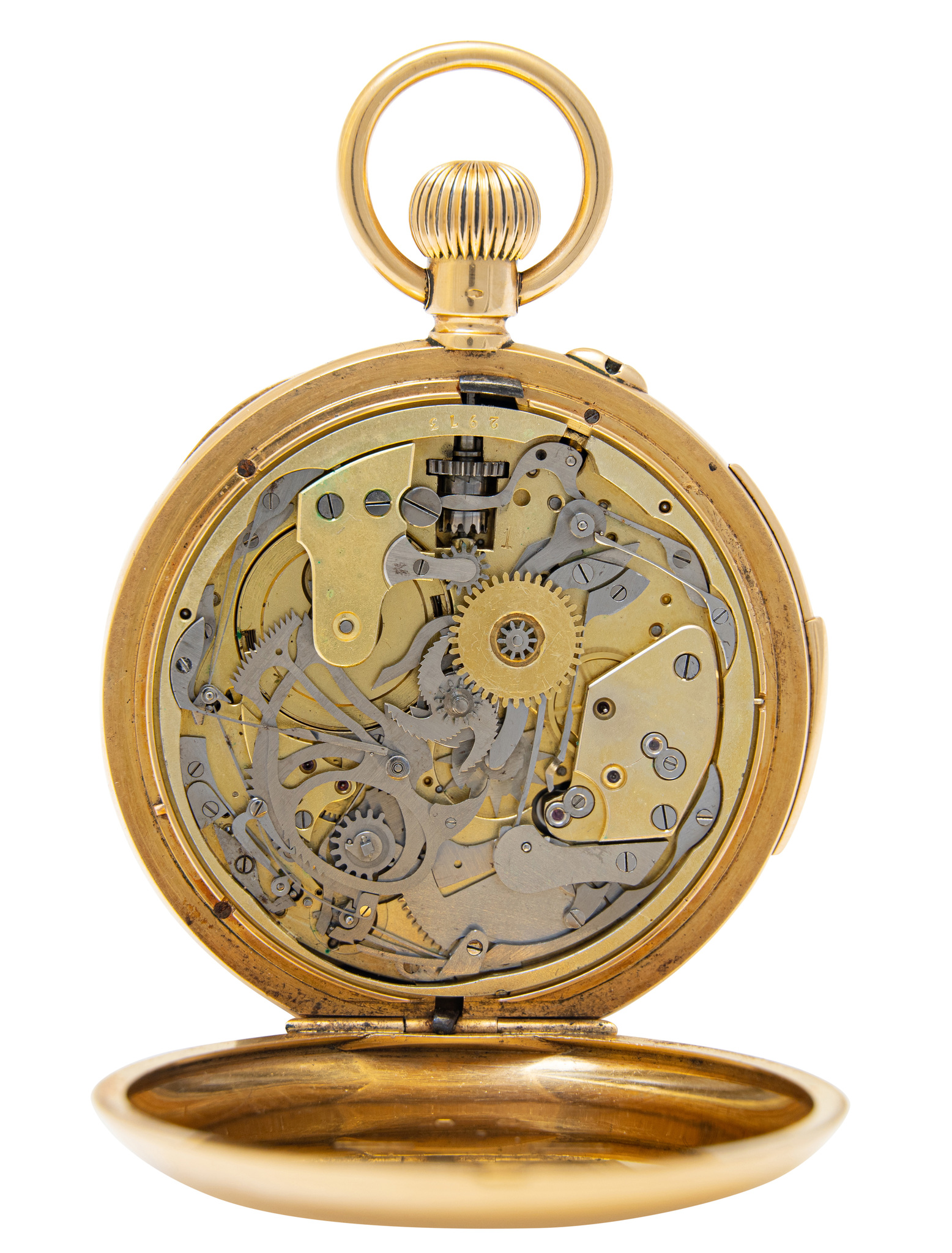Unsigned - Pocket watch, carillon minute-repeater, three gongs, three ...