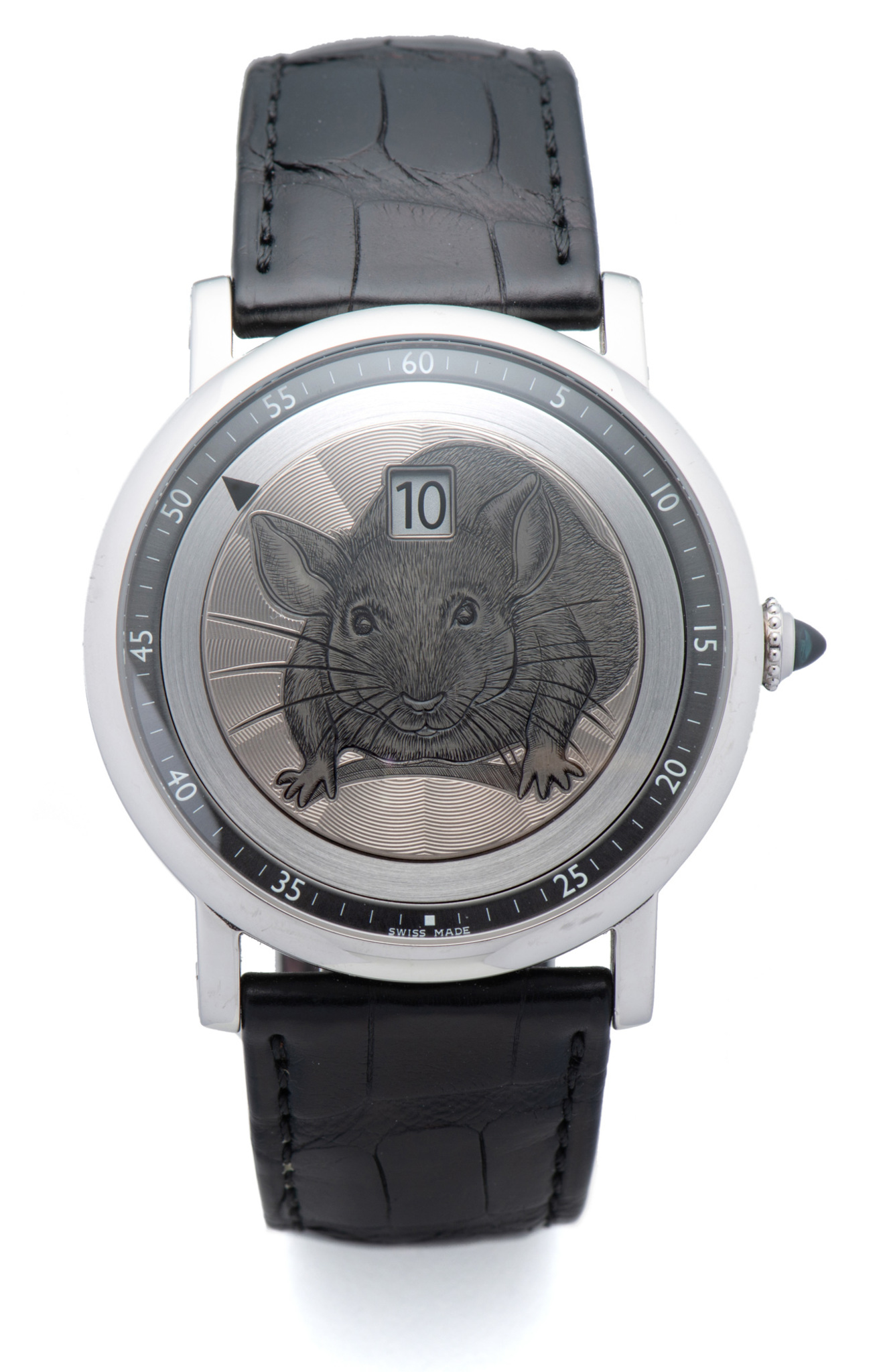 CARTIER, REF. 3574, ROTONDE JUMPING HOURS, PLATINUM | Important Modern ...