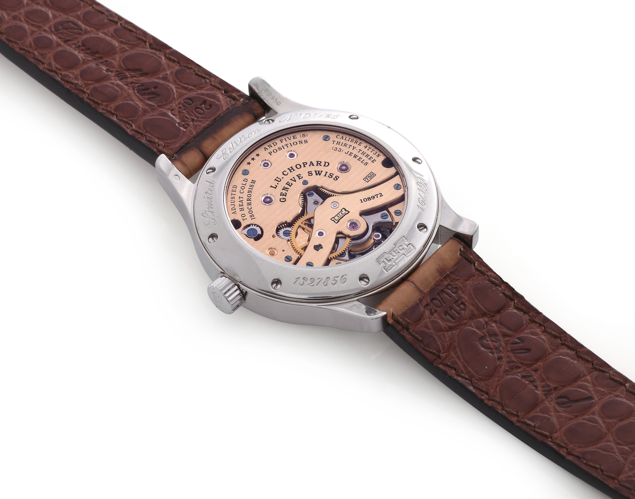 Chopard Ref. 161911, 8-day going, skeleton, gold movement, tourbillon ...