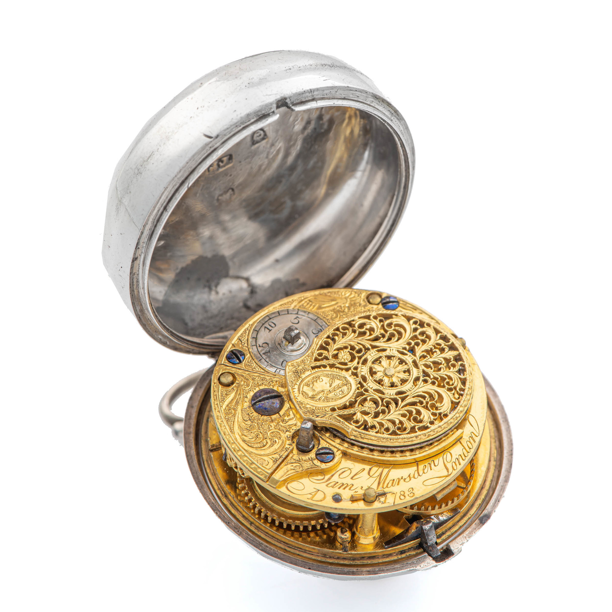 Samuel Marsden Pair case pocket watch; silver and tortoise-shell | Only ...