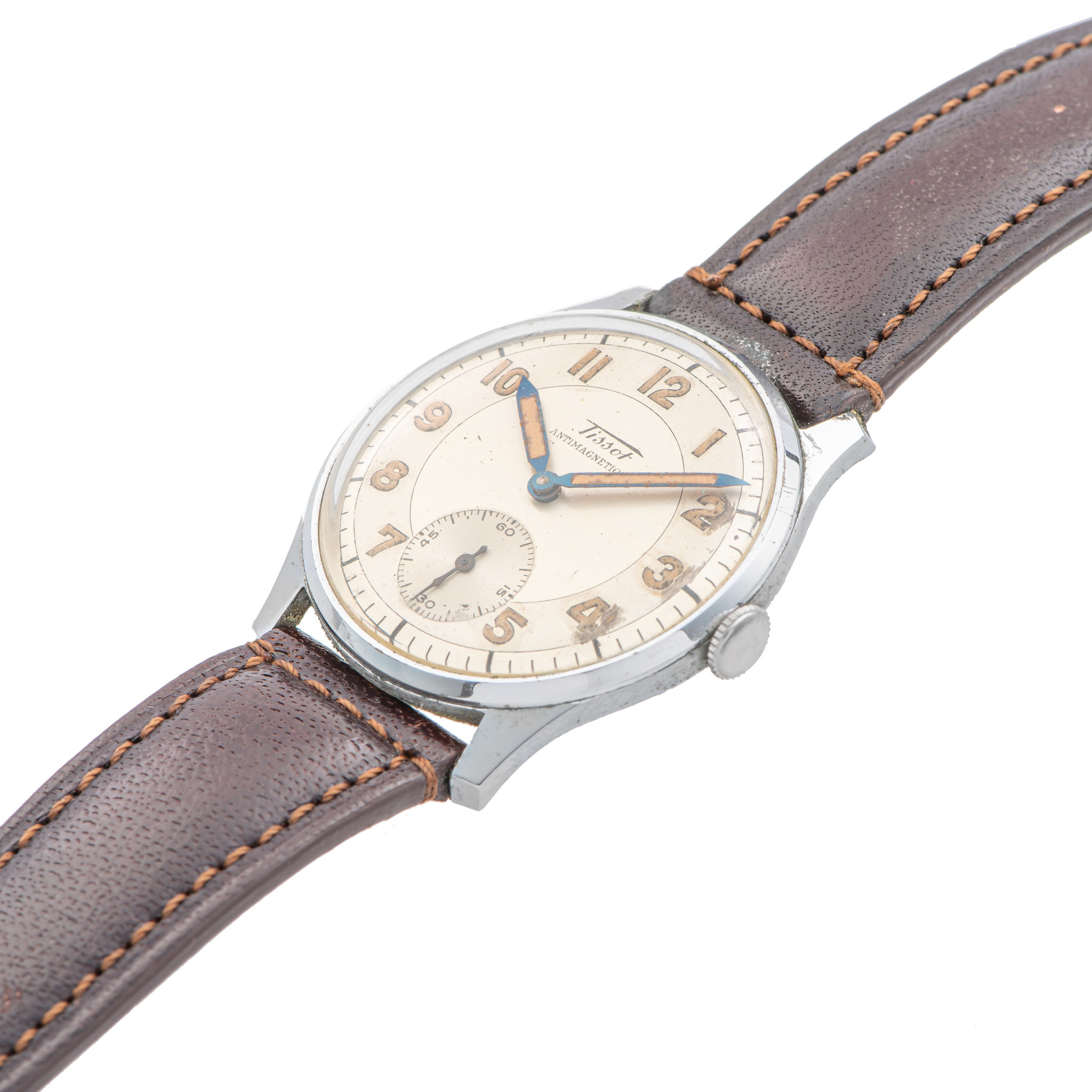 TISSOT, ANTIMAGNETIQUE, TWO-TONE DIAL, CHROME | Only Online Auction ...