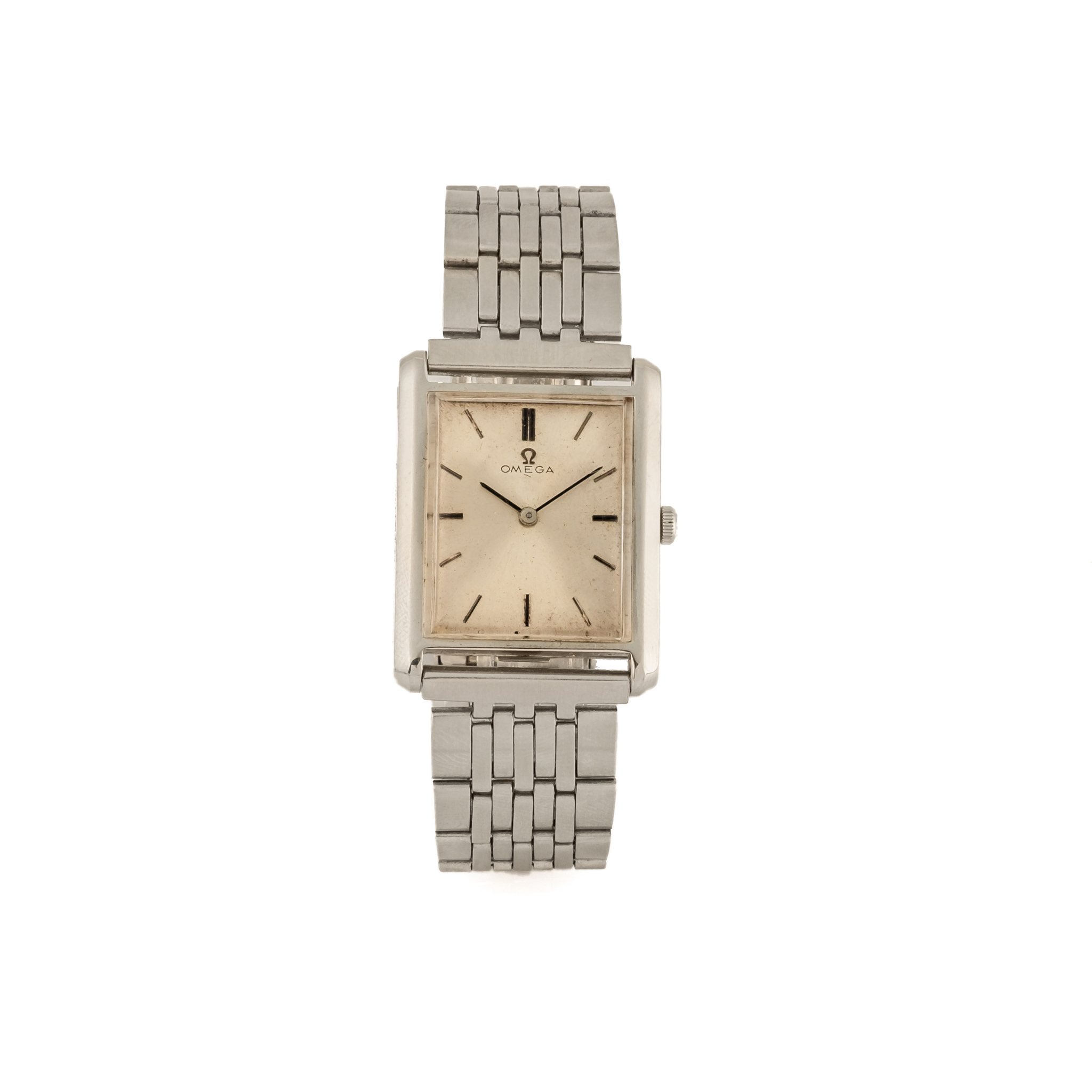 Omega Ref. 111.004, rectangular; stainless steel | Only Online Auction ...