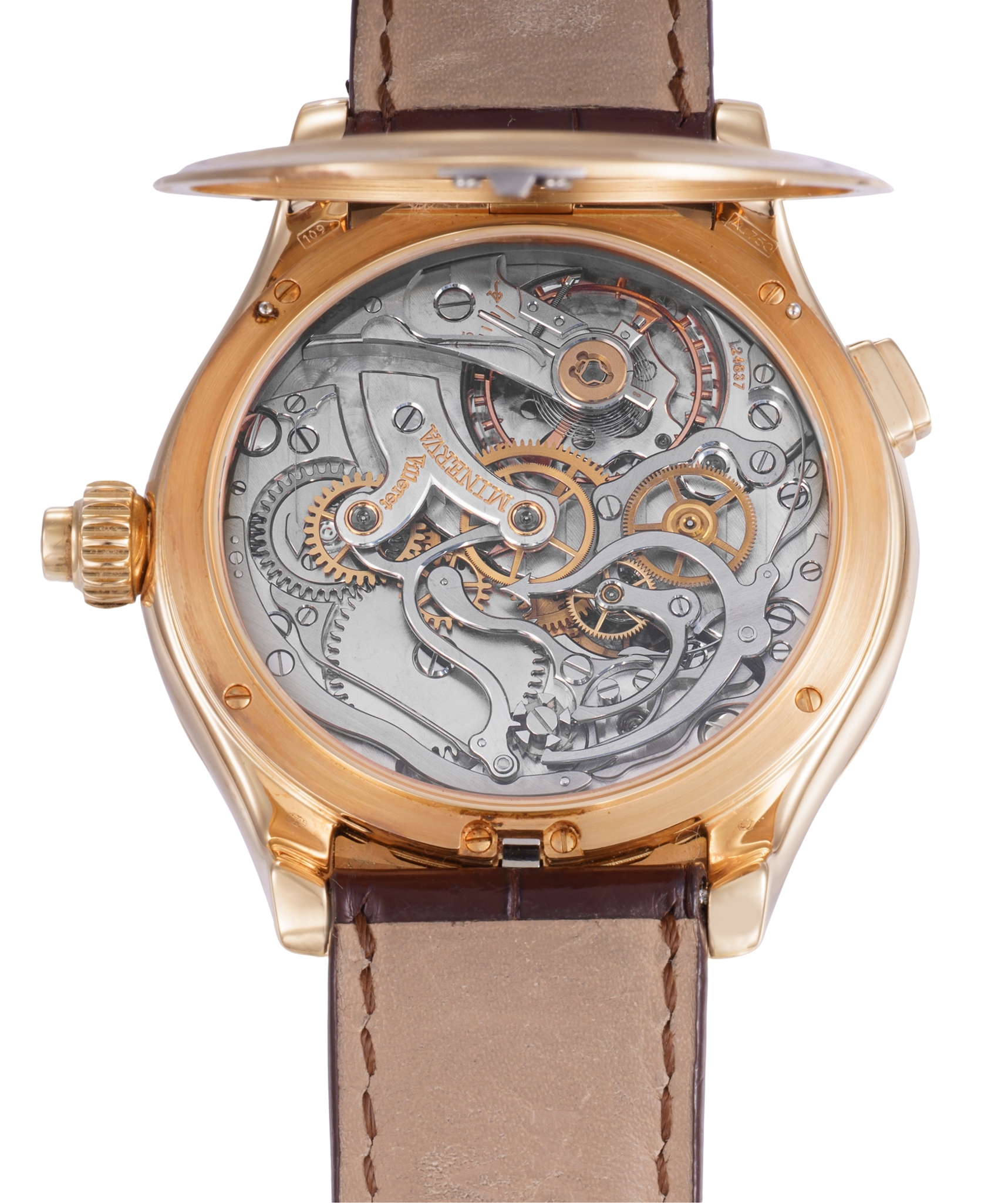 MONTBLANC VILLERET 1858 GRAND CHRONOGRAPHE REGULATEUR, 18K PINK GOLD ...