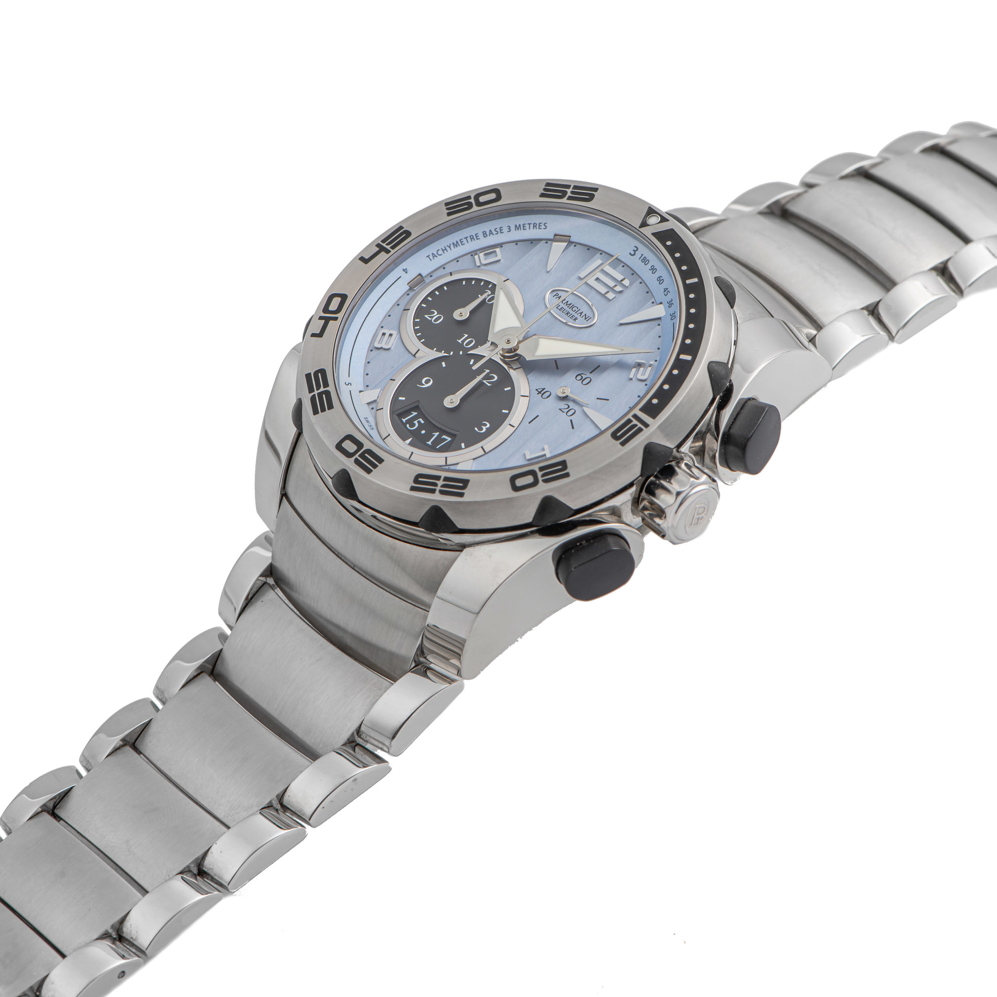 PARMIGIANI PERSHING 45 CHRONOGRAPH STEEL | Only Online Auction | Geneva ...