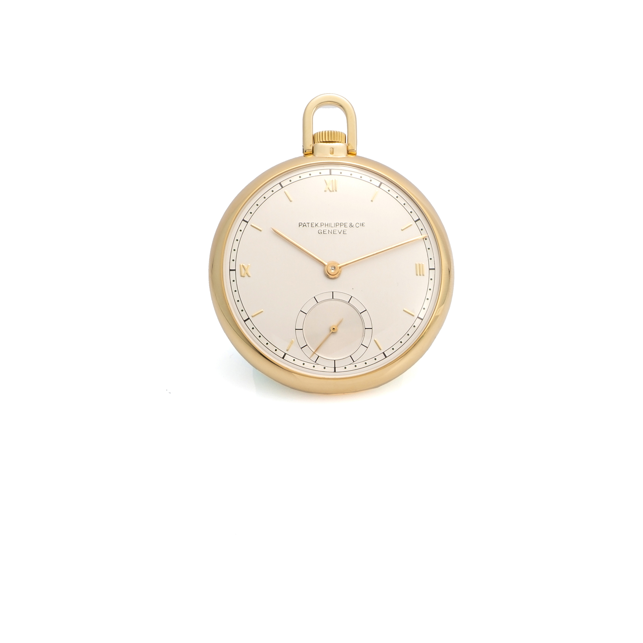 Patek Philippe Ref. 706 / 1, pocket watch, two-tone dial; 18K yellow ...