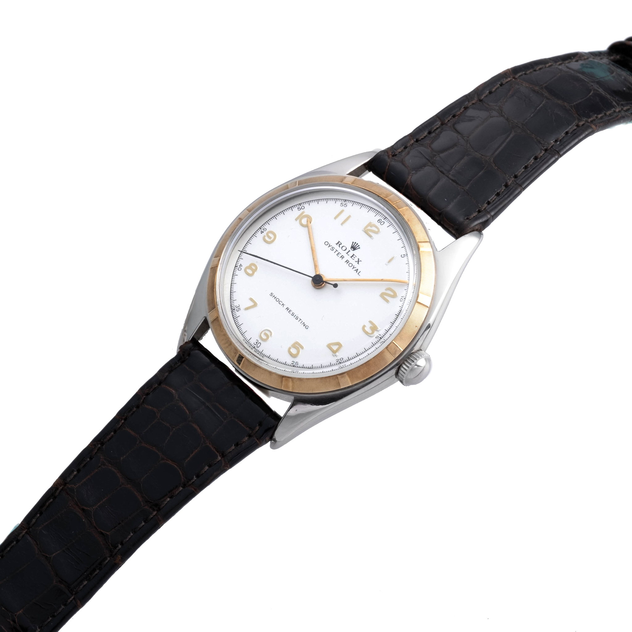 Rolex Ref. 5025, centre-seconds, silver dial; “Oyster Royal”; stainless ...