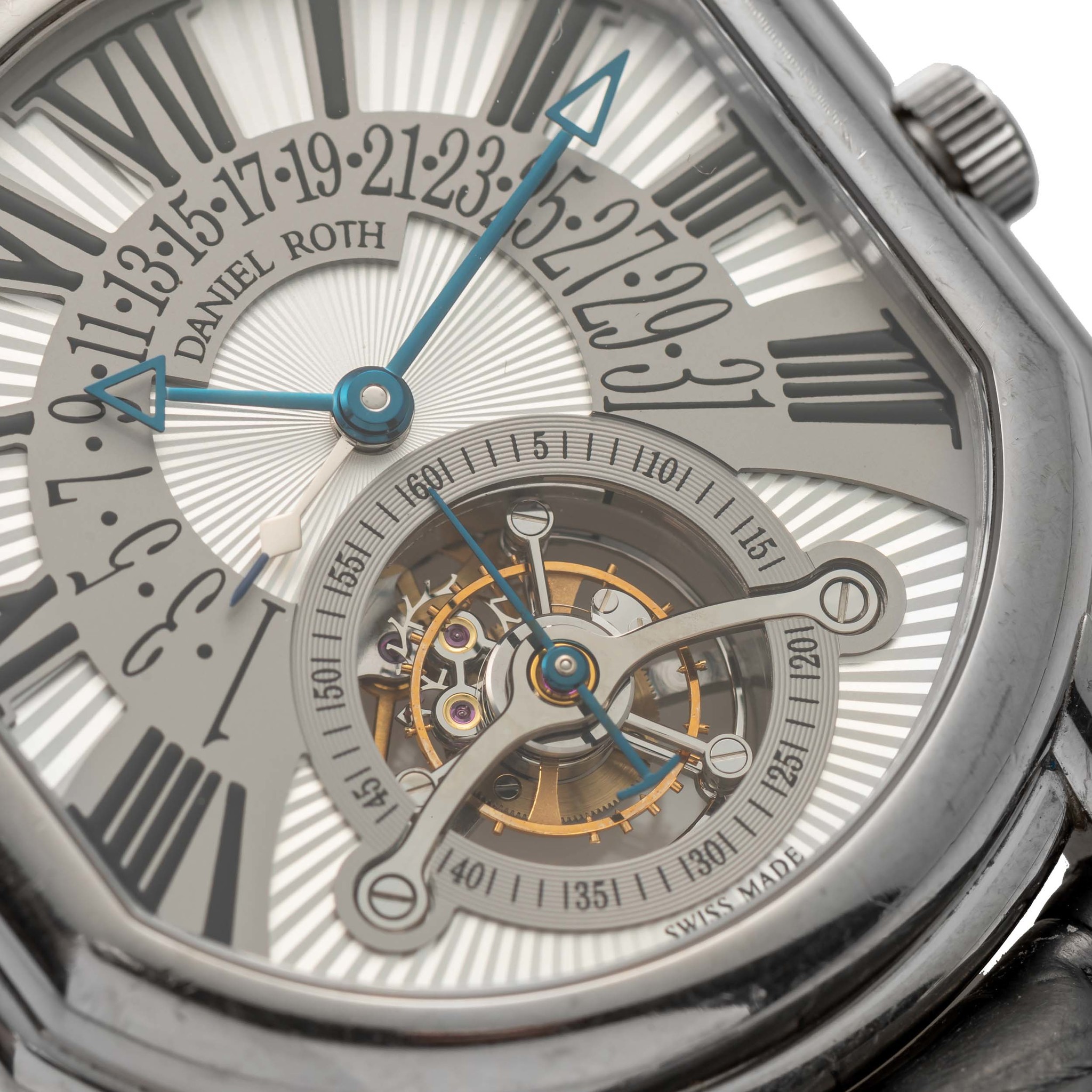 DANIEL ROTH REF. 196.X.60, TOURBILLON RETROGRADE DATE, WHITE GOLD ...