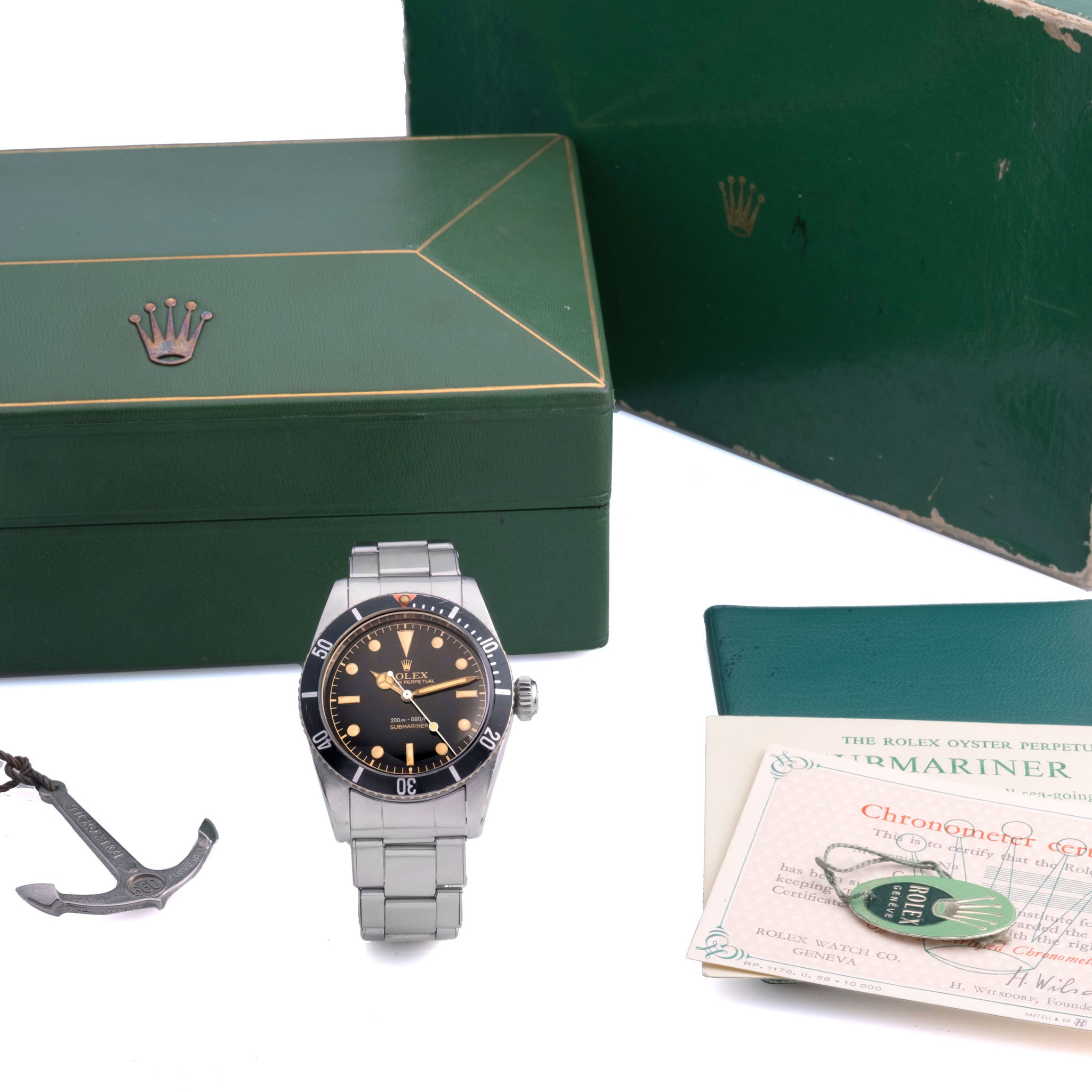 ROLEX REF. 6538, SELF-WINDING, DIVER'S, CENTRE-SECONDS, BLACK "GILT ...
