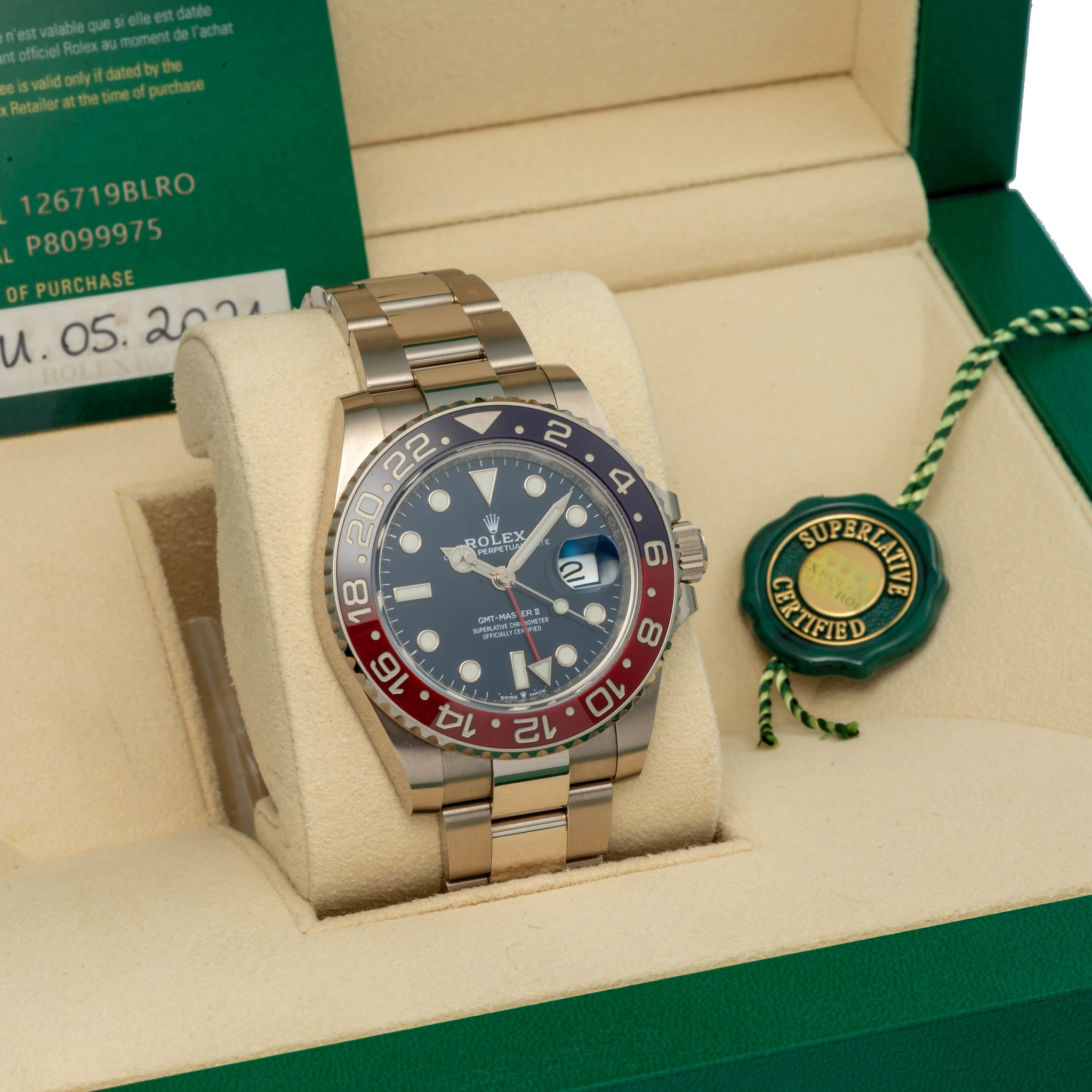 ROLEX REF. 126719, SELF-WINDING, CENTRE-SECONDS, AM-PM AND TWO-TIME ...