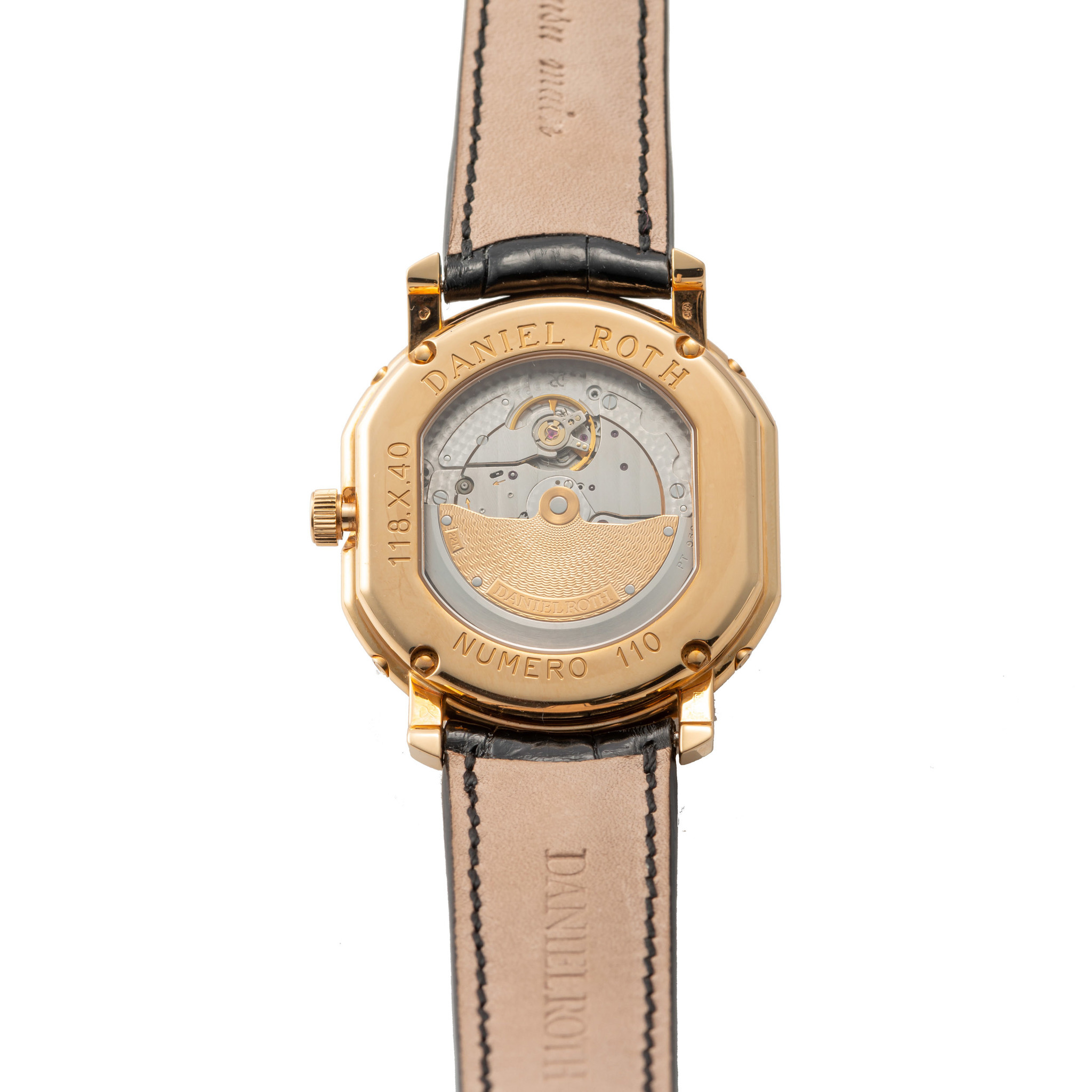 DANIEL ROTH REF. 118.X.40, PERPETUAL CALENDAR MOON PHASE, PINK GOLD ...