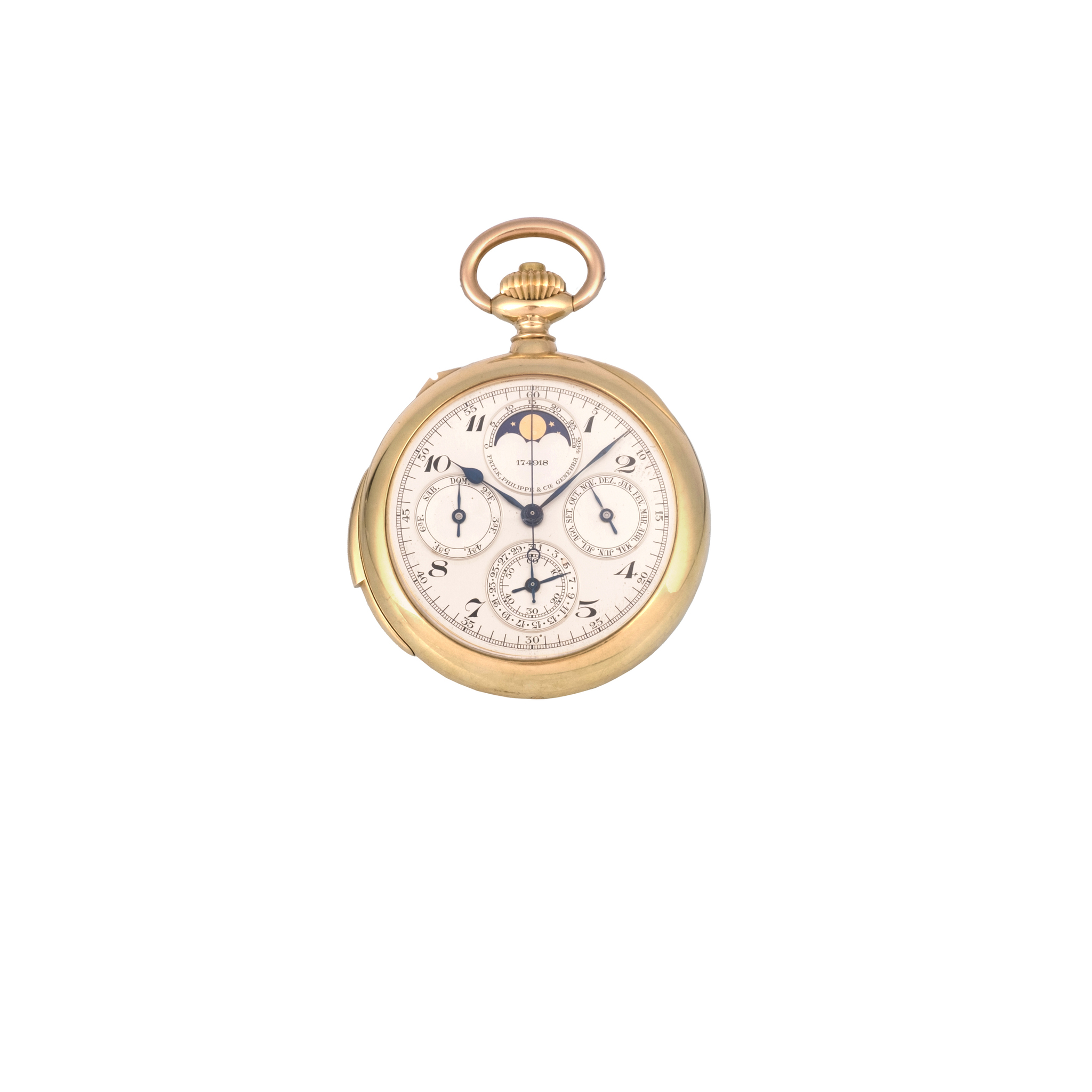 Patek Philippe Presentation pocket watch, minute-repeater, chronograph ...
