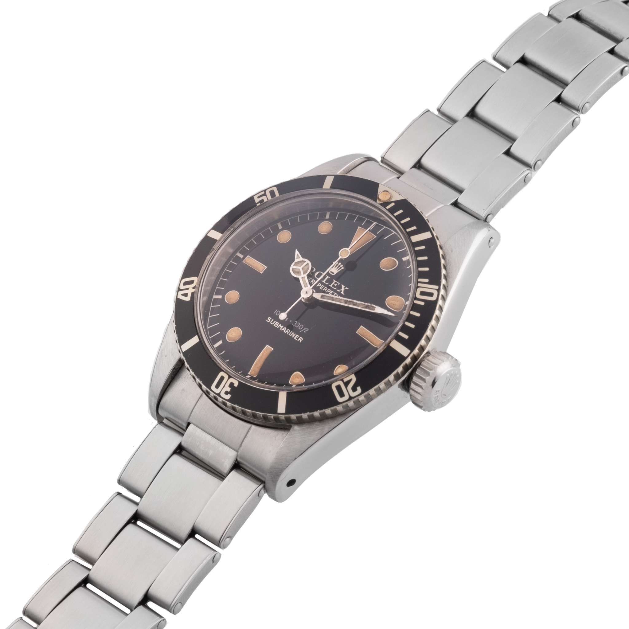 ROLEX, REF.6538, SUBMARINER, BLACK DIAL, SO CALLED "CORONCIONE ...