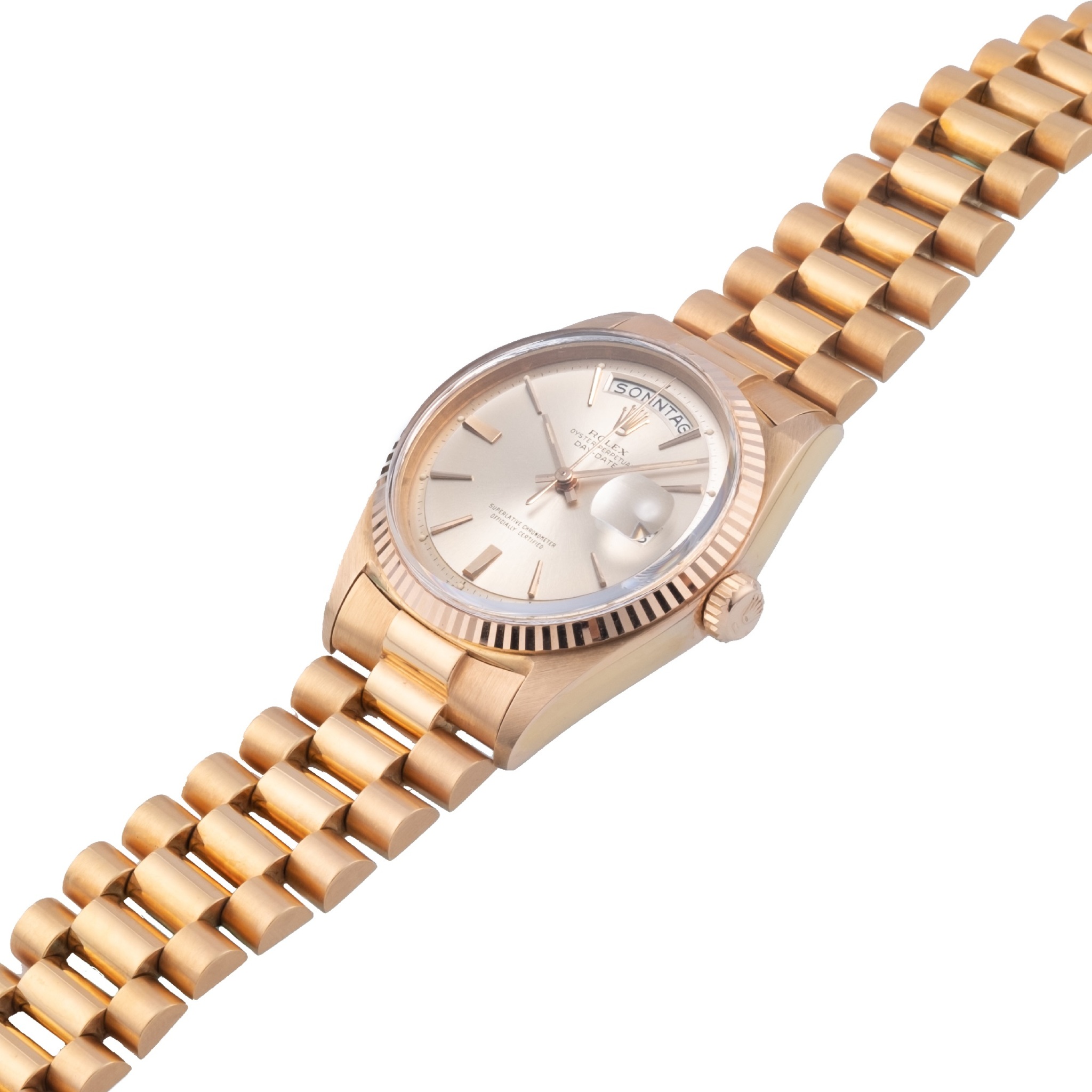 ROLEX REF. 1803, SELF-WINDING, CENTRE-SECONDS, DATE, DAY, GOLD ...