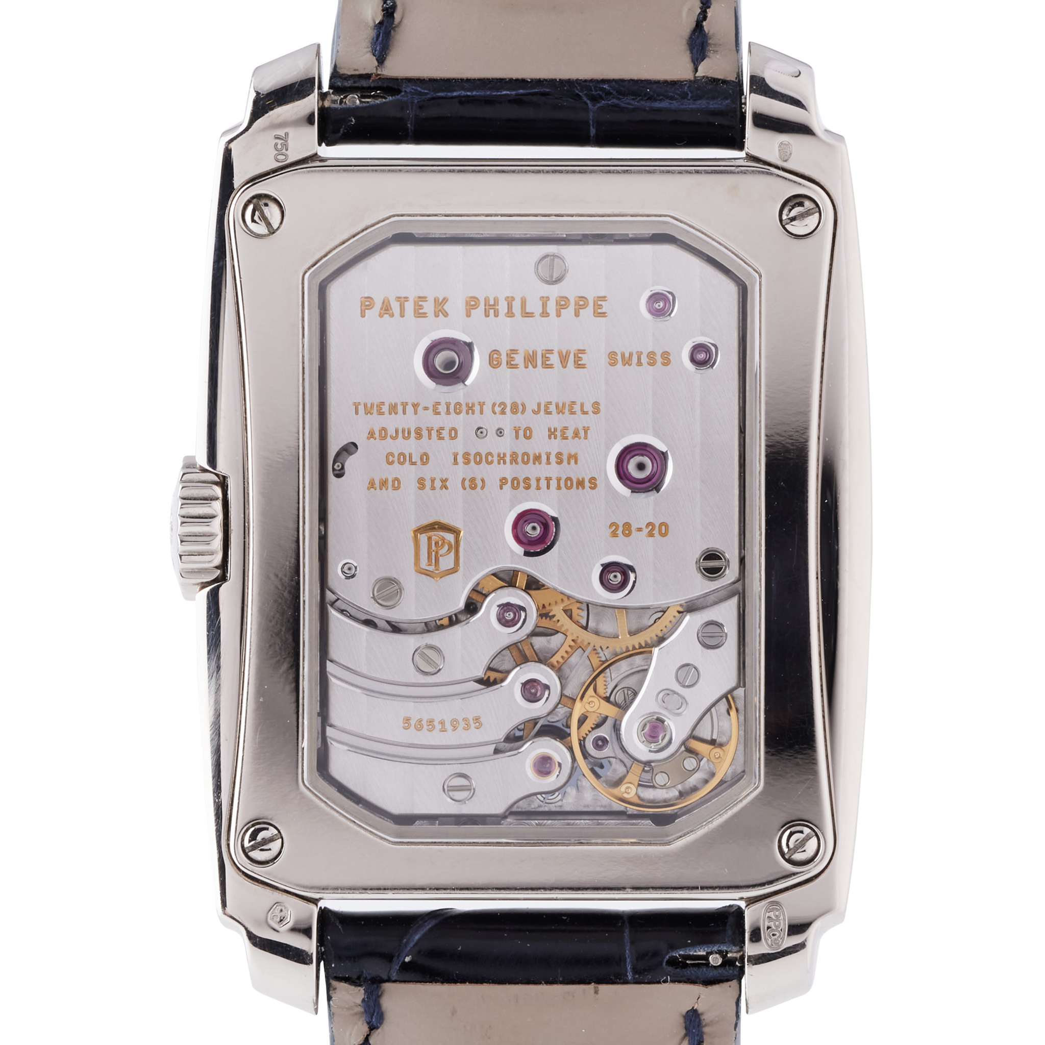 PATEK PHILIPPE REF. 5200G-001, GONDOLO, 18K WHITE GOLD, BLUE DIAL ...