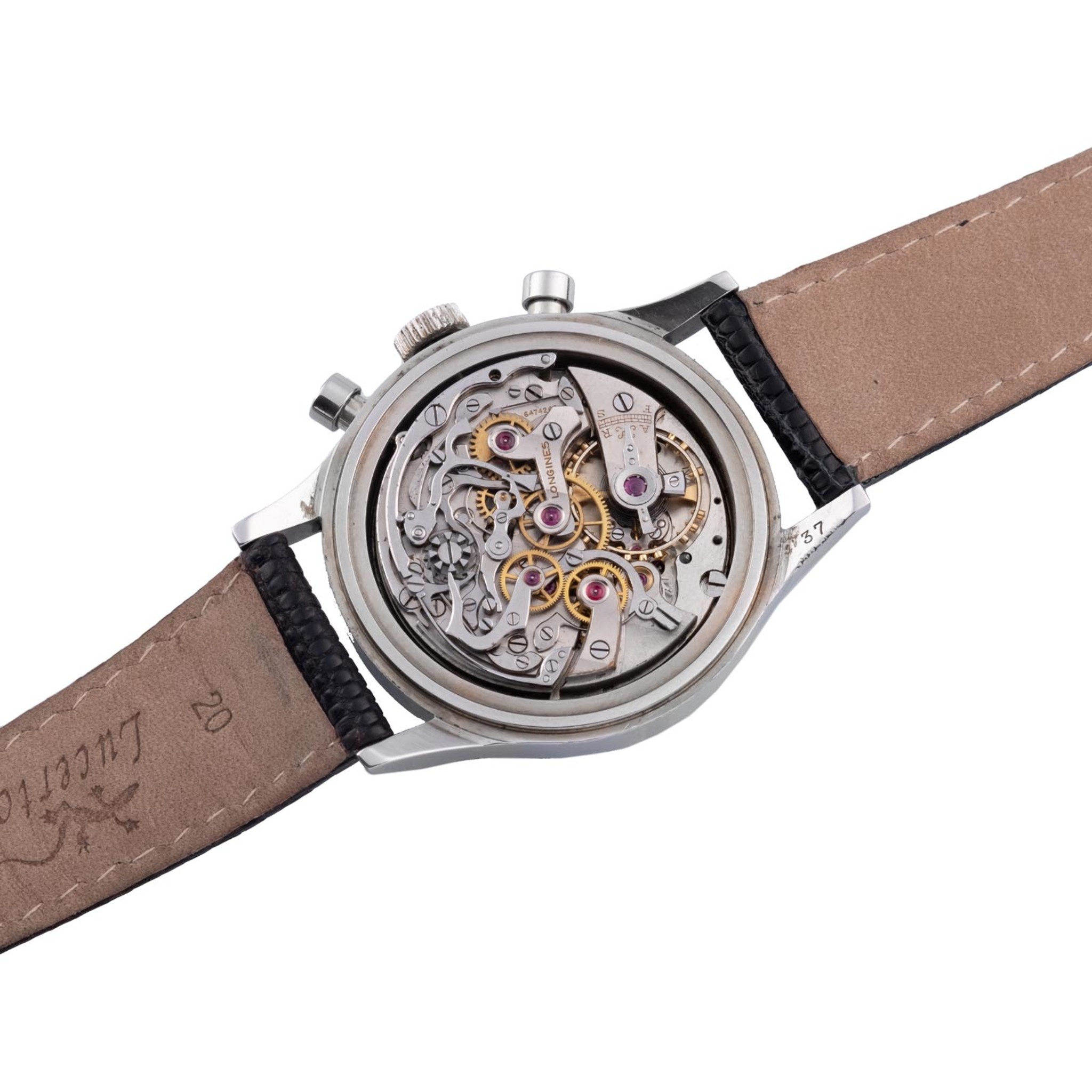 LONGINES ANTI-MAGNETIC FLY-BACK CHRONOGRAPH, MINUTE RECORDER, CALIBRE ...