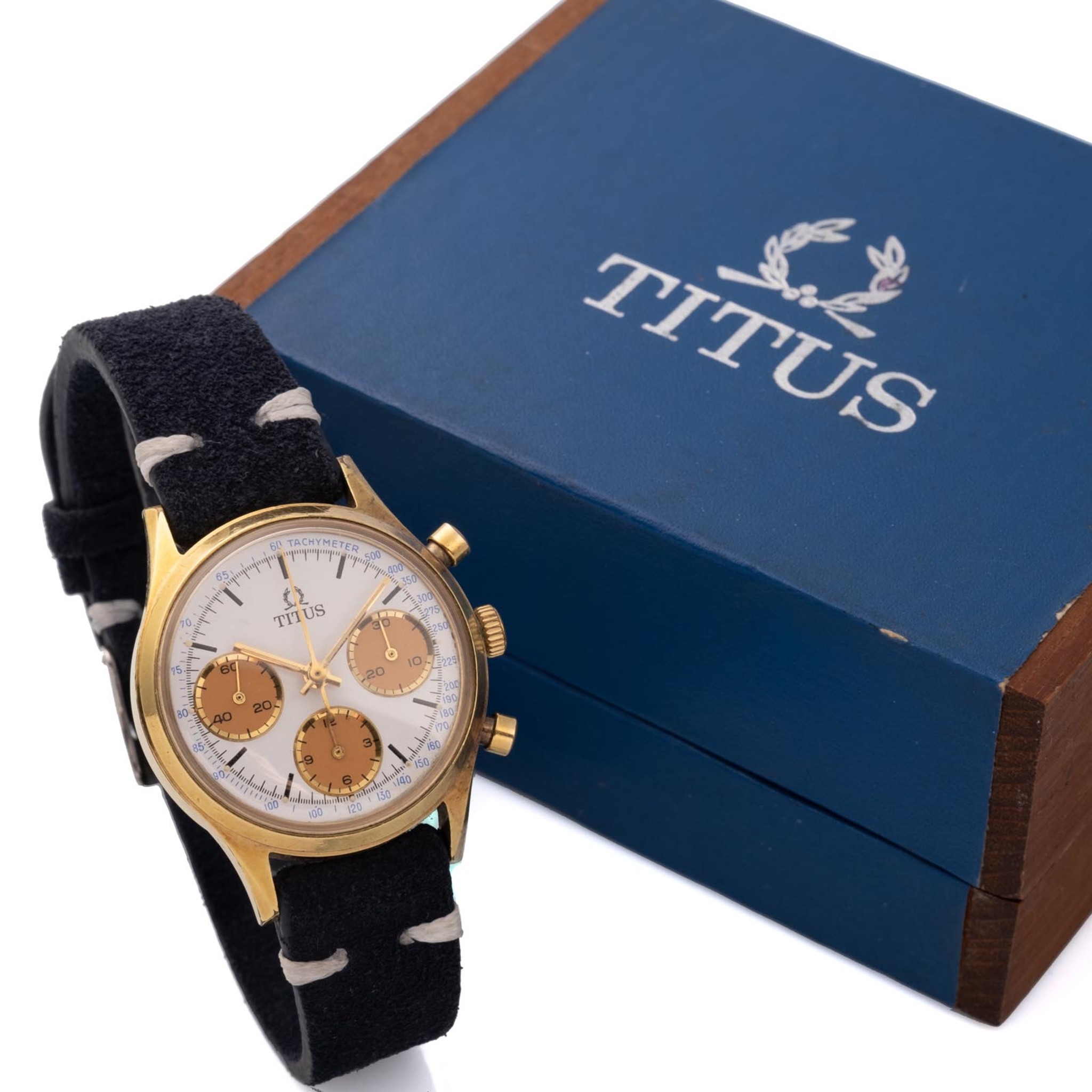 Solvil & Titus Chronograph, minute and hour counters, calibre Valjoux ...