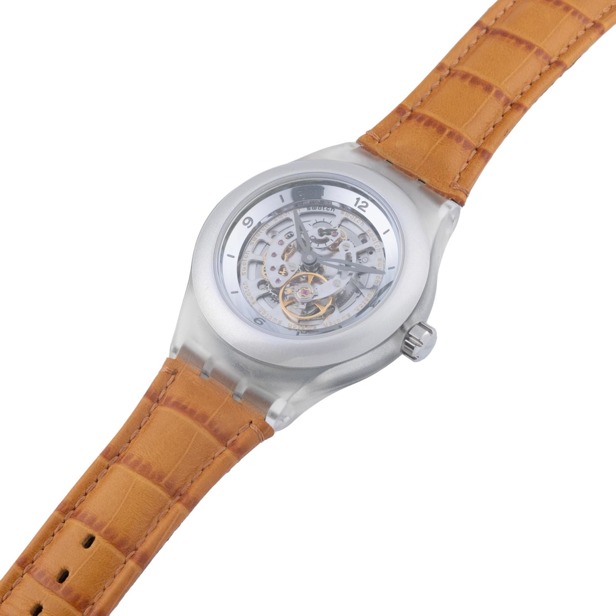 SWATCH, REF. SVAK 1001, DIAPHANE ONE, CAROUSEL TOURBILLON, PLASTIC ...