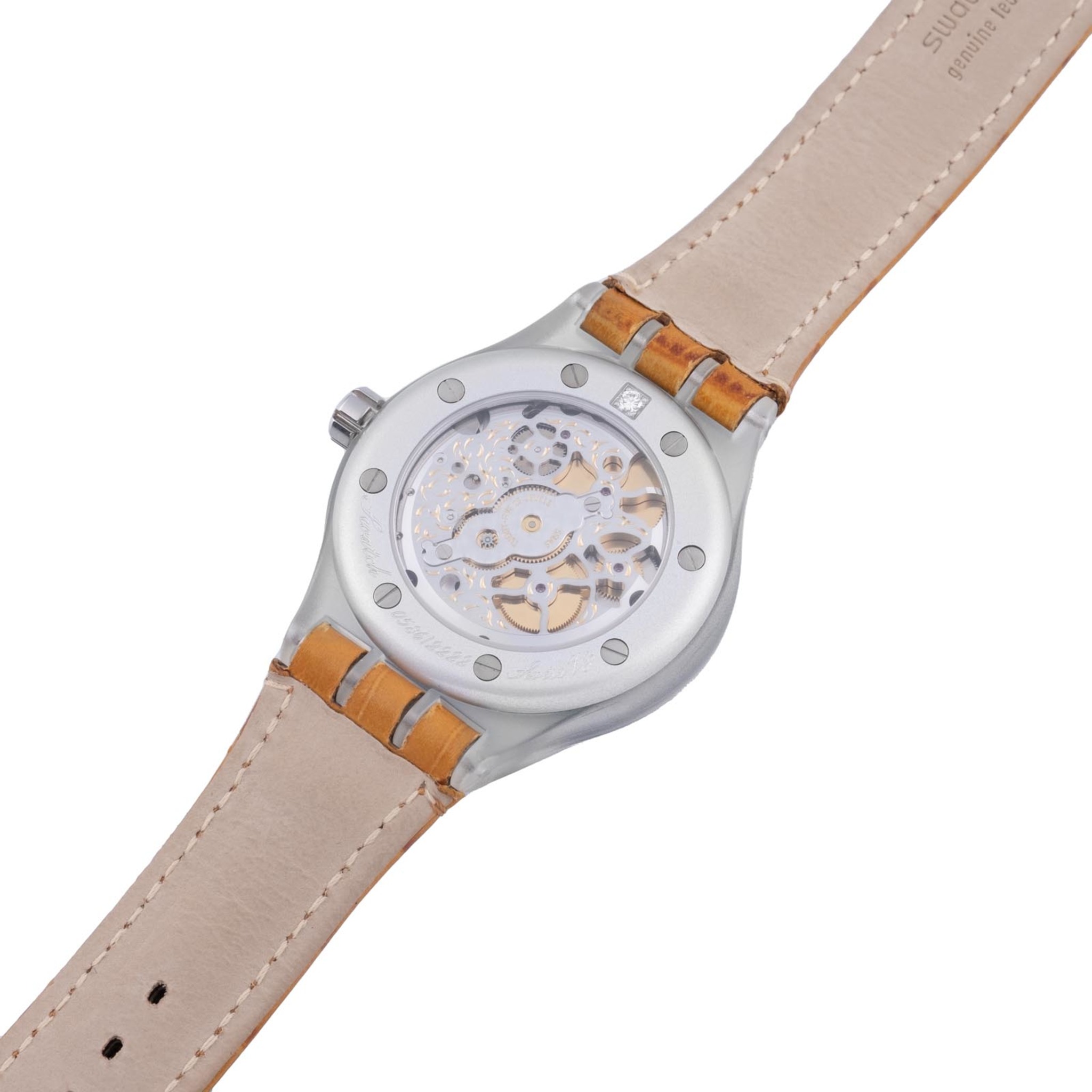 SWATCH, REF. SVAK 1001, DIAPHANE ONE, CAROUSEL TOURBILLON, PLASTIC ...