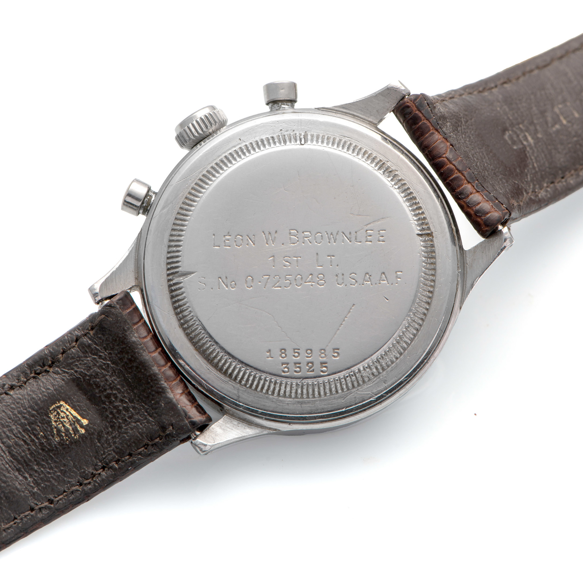 ROLEX, REF. 3525, BLACK DIAL, POW WATCH, DELIVERED TO USAAF 1st ...