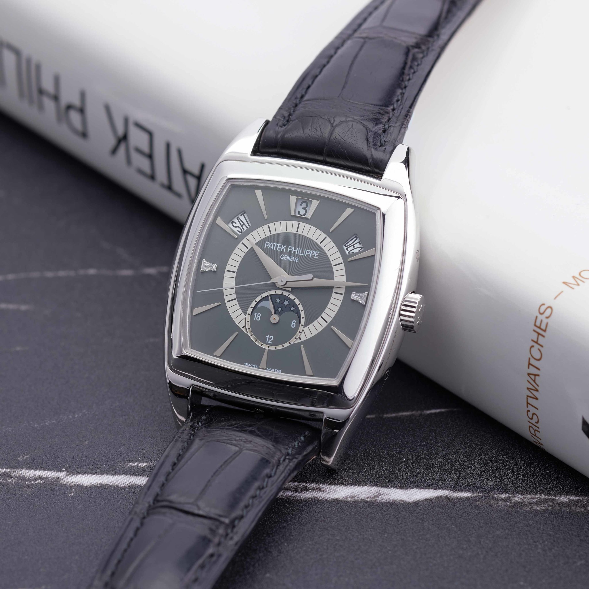 PATEK PHILIPPE, REF. 5135P, GONDOLO, ANNUAL CALENDAR, PLATINUM ...
