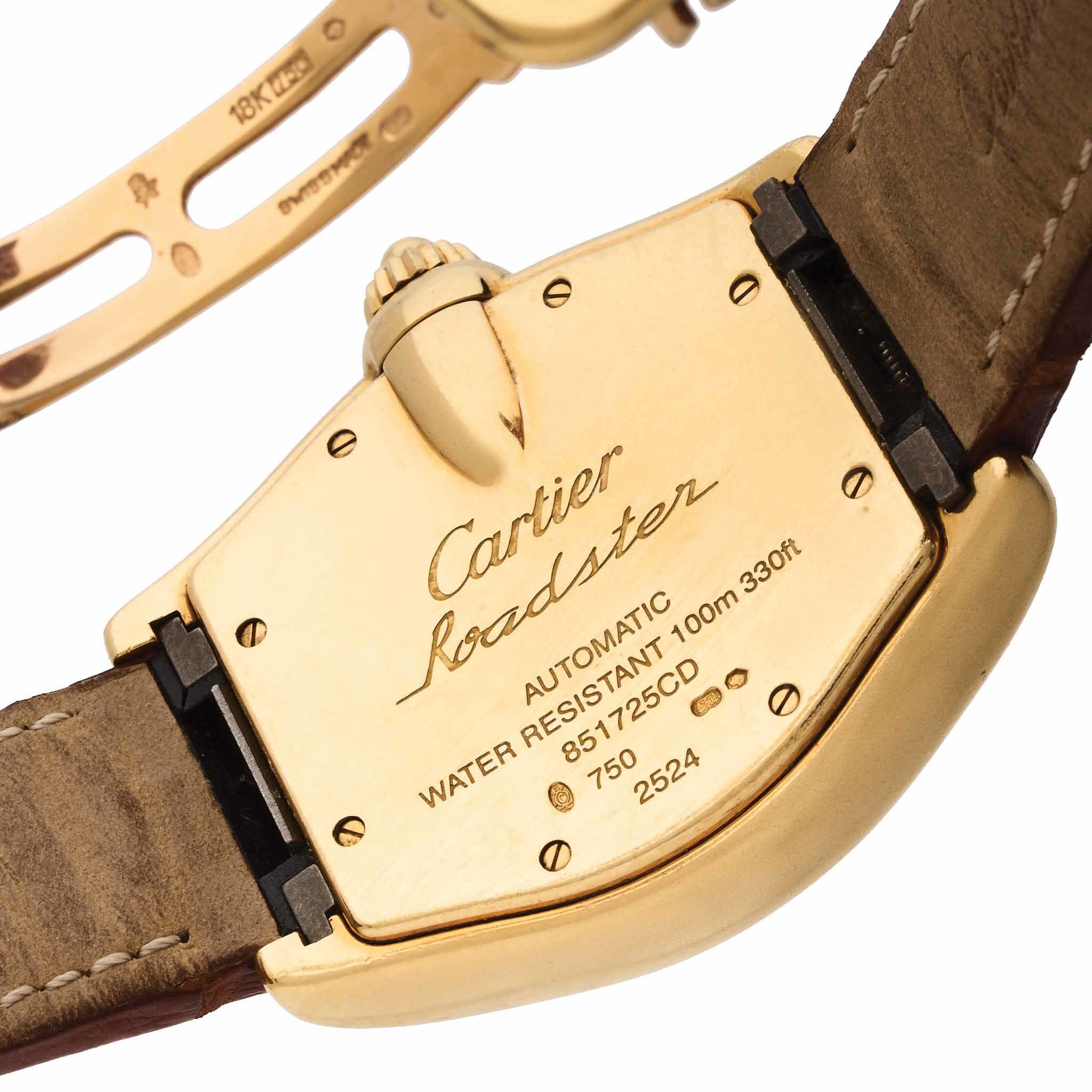 CARTIER, REF. 2524, ROADSTER, 18K YELLOW GOLD | Important Modern ...