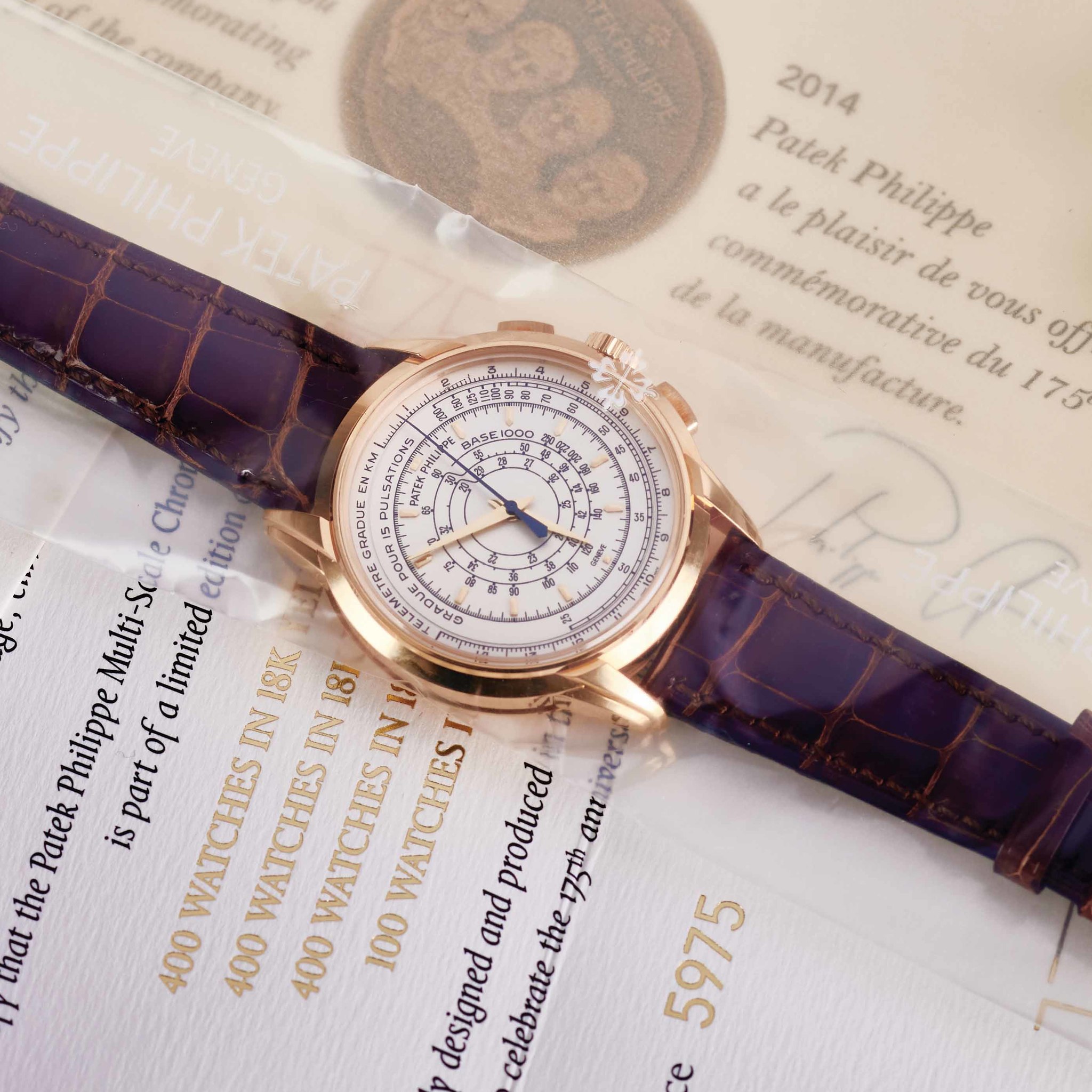 PATEK PHILIPPE, REF. 5975J-001, 175TH ANNIVERSARY MULTI-SCALE ...