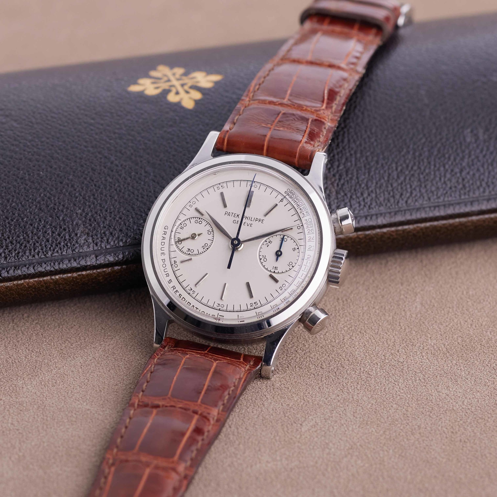 PATEK PHILIPPE, REF. 1463, CHRONOGRAPH, ASTHMOMETER DIAL, POSSIBLY ...