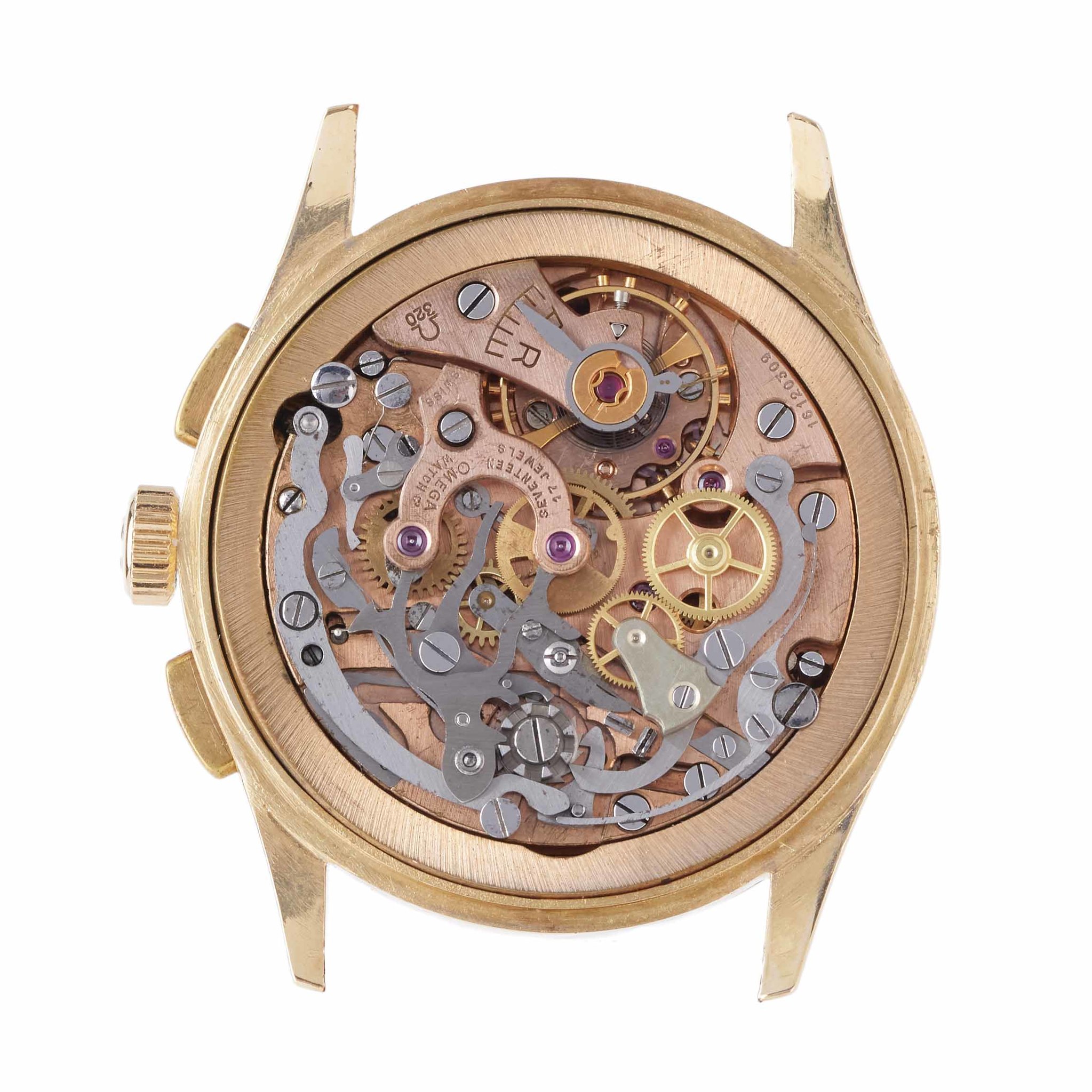 OMEGA, REF. OT 2872, CHRONOGRAPH, 18K YELLOW GOLD | Important Modern ...