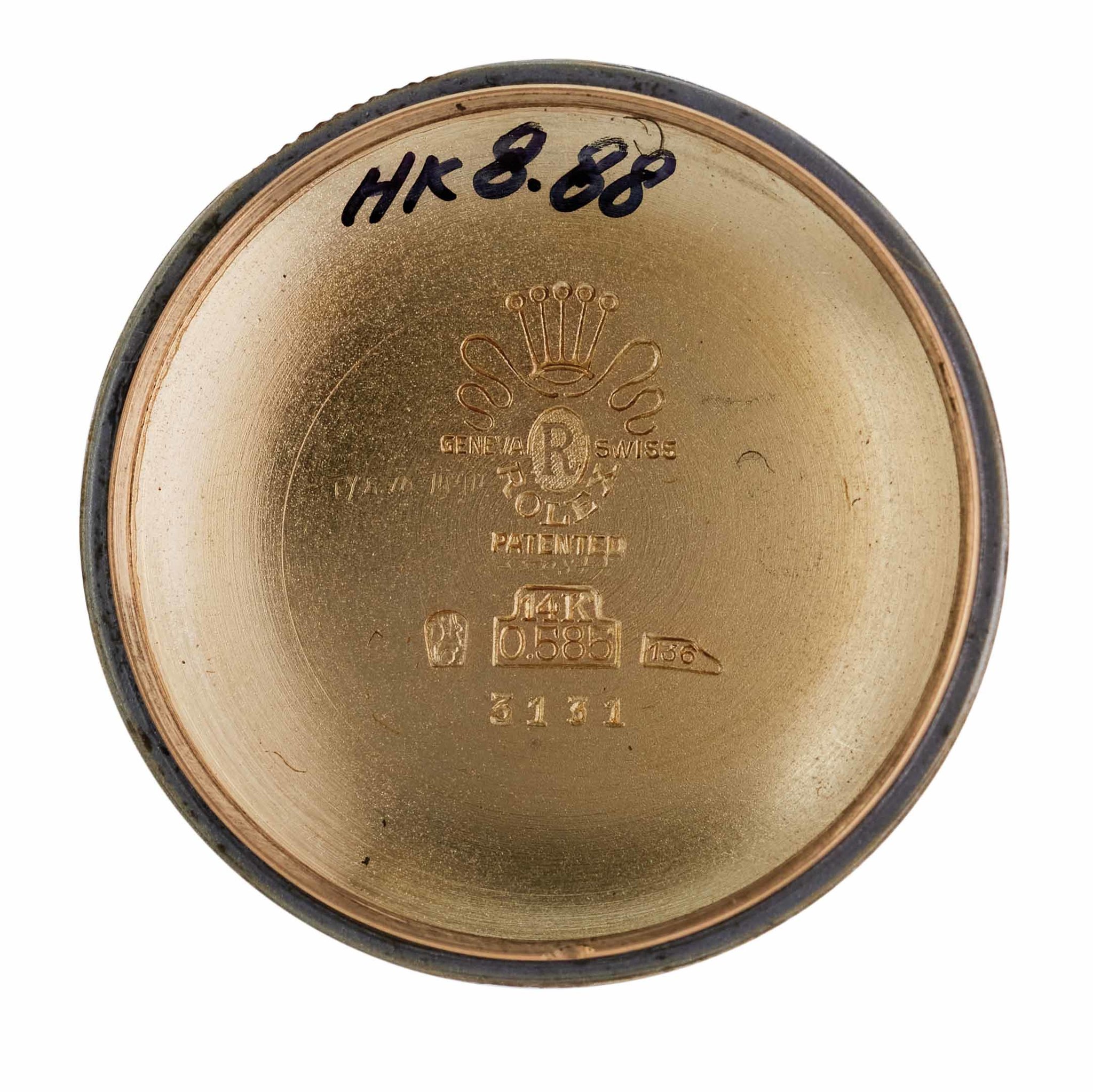 ROLEX, REF. 3131, BUBBLEBACK, 14K YELLOW GOLD | Important Modern ...