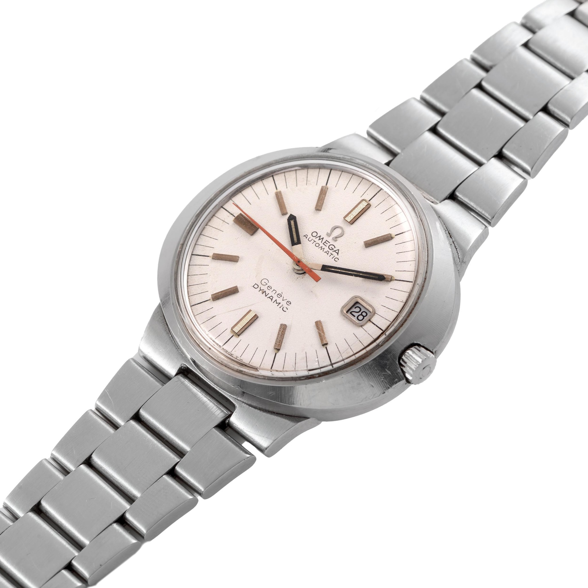 OMEGA, DYNAMIC, WHITE DIAL, STEEL | Only Online Auction | Geneva ...